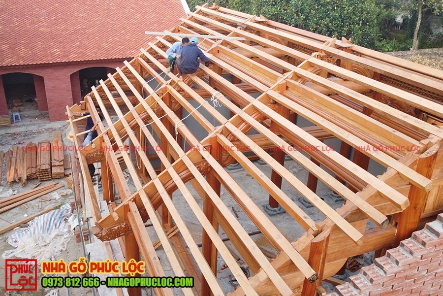 Kết cấu mái nhà ba gian truyền thống như thế nào?